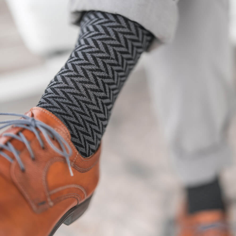 Dunkelgraue Stützstrümpfe „Xaver“ - xunt